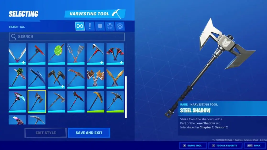 Steel Shadow Pickaxe – GAMERPILLAR
