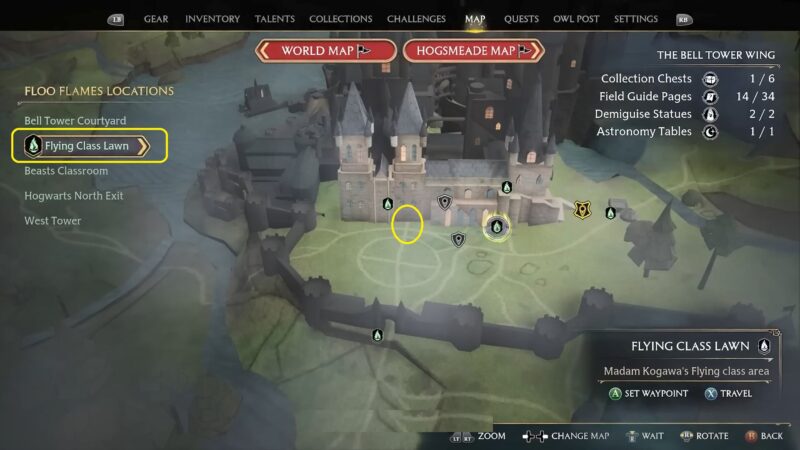 The Bell Tower: All Field Guide Page Locations | Hogwarts Legacy ...