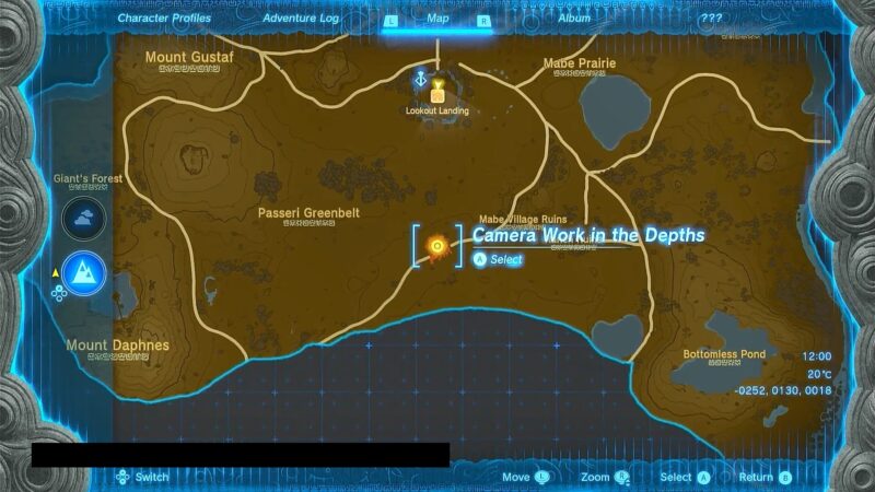 Camera Work in the Depths: Robbie Location | The Legend of Zelda Tears of the Kingdom ...