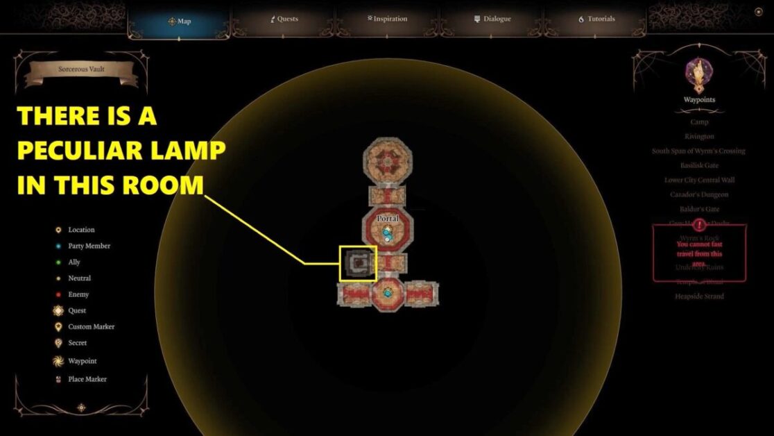 Sorcerer’s Vault Perculiar Lamp Puzzle Guide | Baldur’s Gate 3 ...