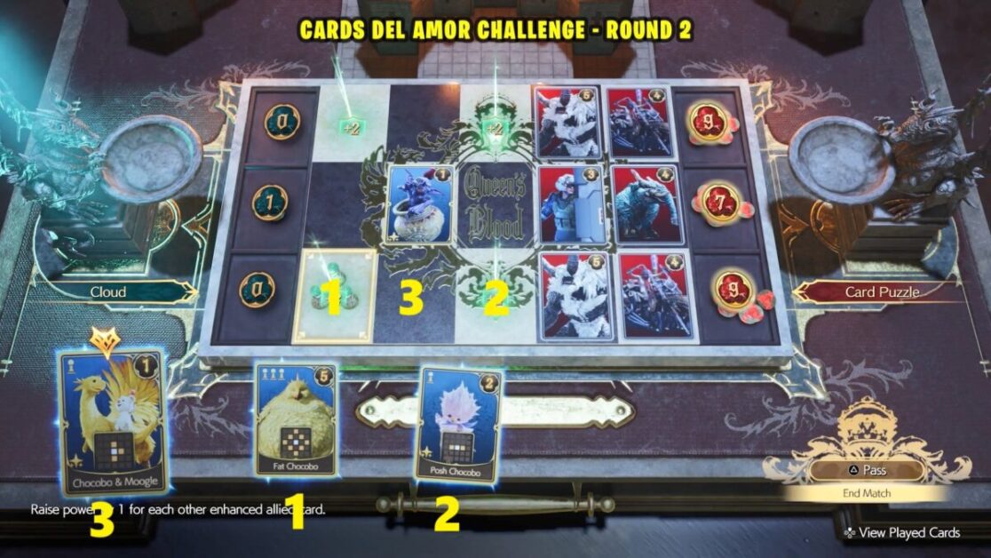 Cards del Amor Challenge Round 2 Card Puzzle | Final Fantasy 7 Rebirth ...