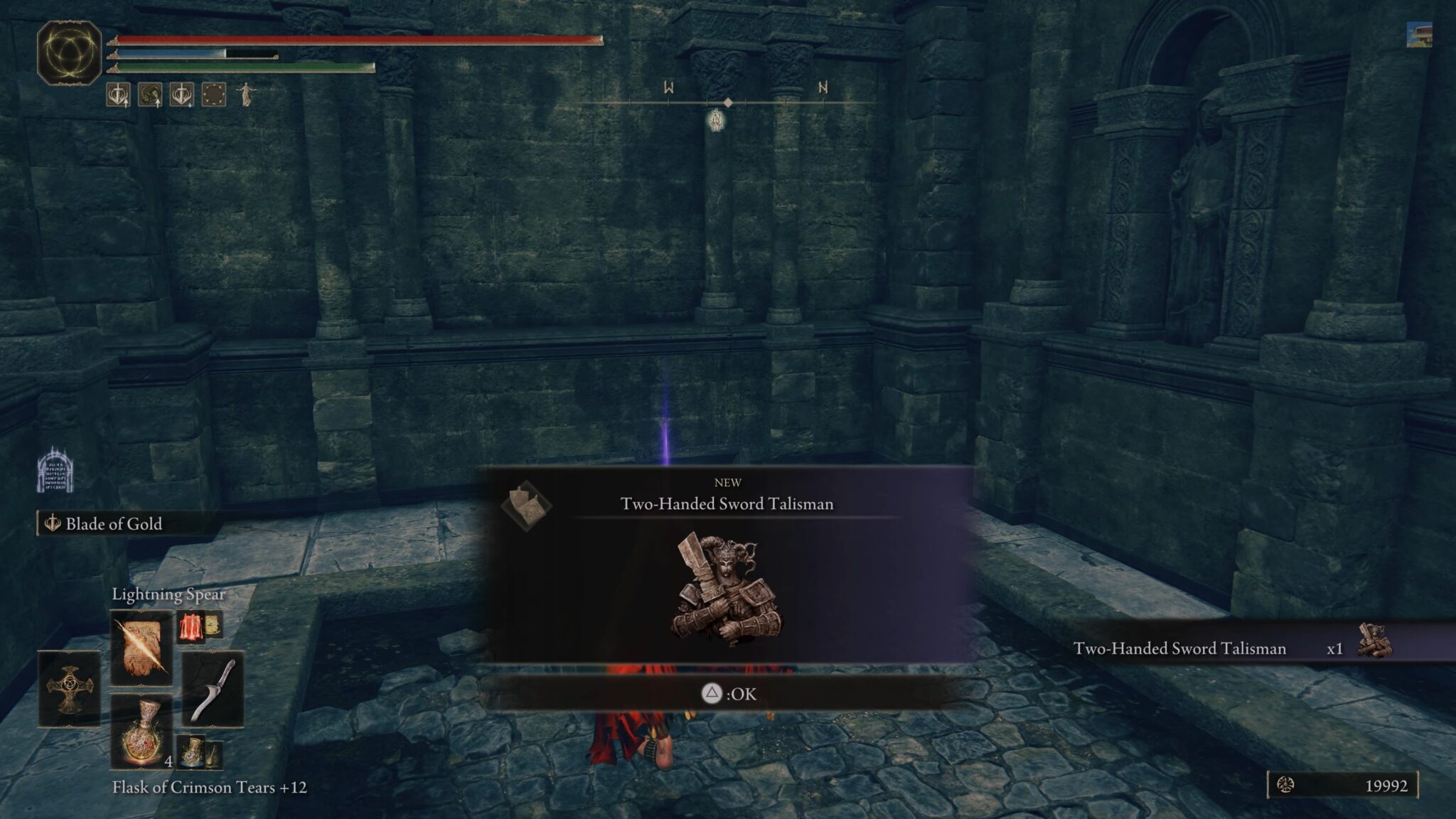 Elden Ring DLC: Two-Handed Sword Talisman (Boosts Two-Handed Weapons ...