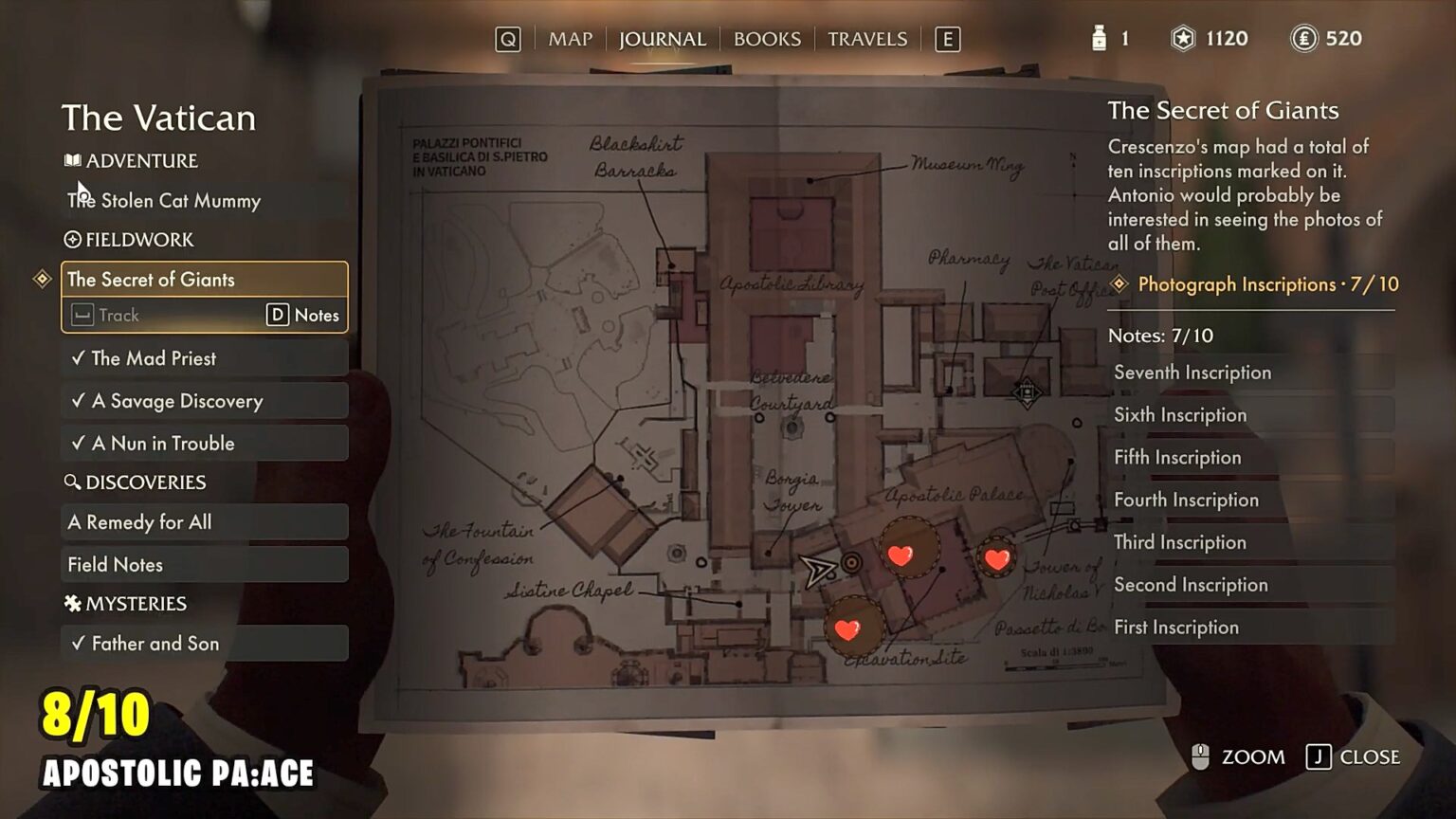 All 10 Inscriptions Locations | The Secret of Giants | Indiana Jones ...