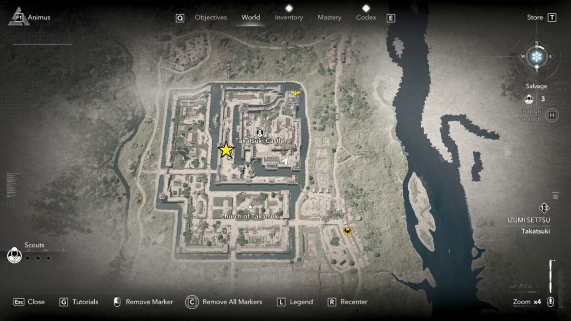 Takatsuki Castle – Samurai Daisho & Legendary Chest Location | Assassin ...